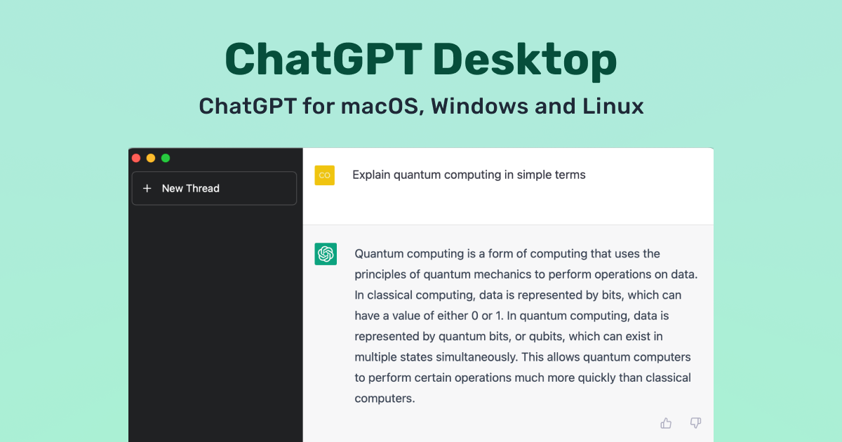 ChatGPT Desktop — Made with Tauri ChatGPT Desktop — Made with Tauri