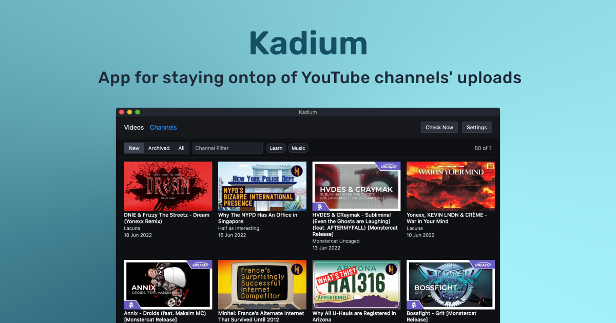 Kadium — Made with Tauri