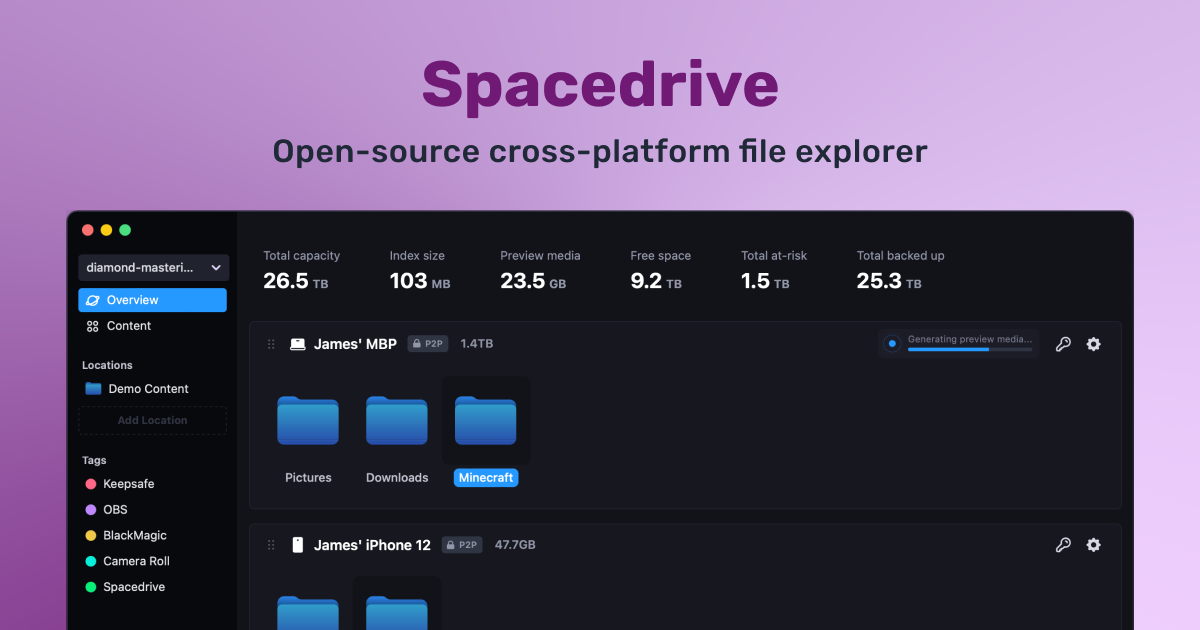 Spacedrive — Made with Tauri